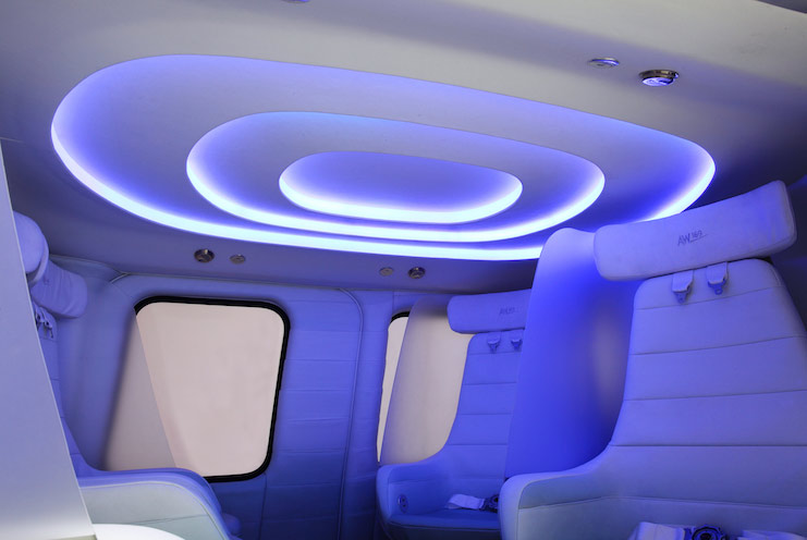 Re-thinking and re-designing the luxury helicopter interior experience