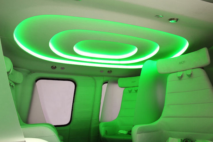 Re-thinking and re-designing the luxury helicopter interior experience