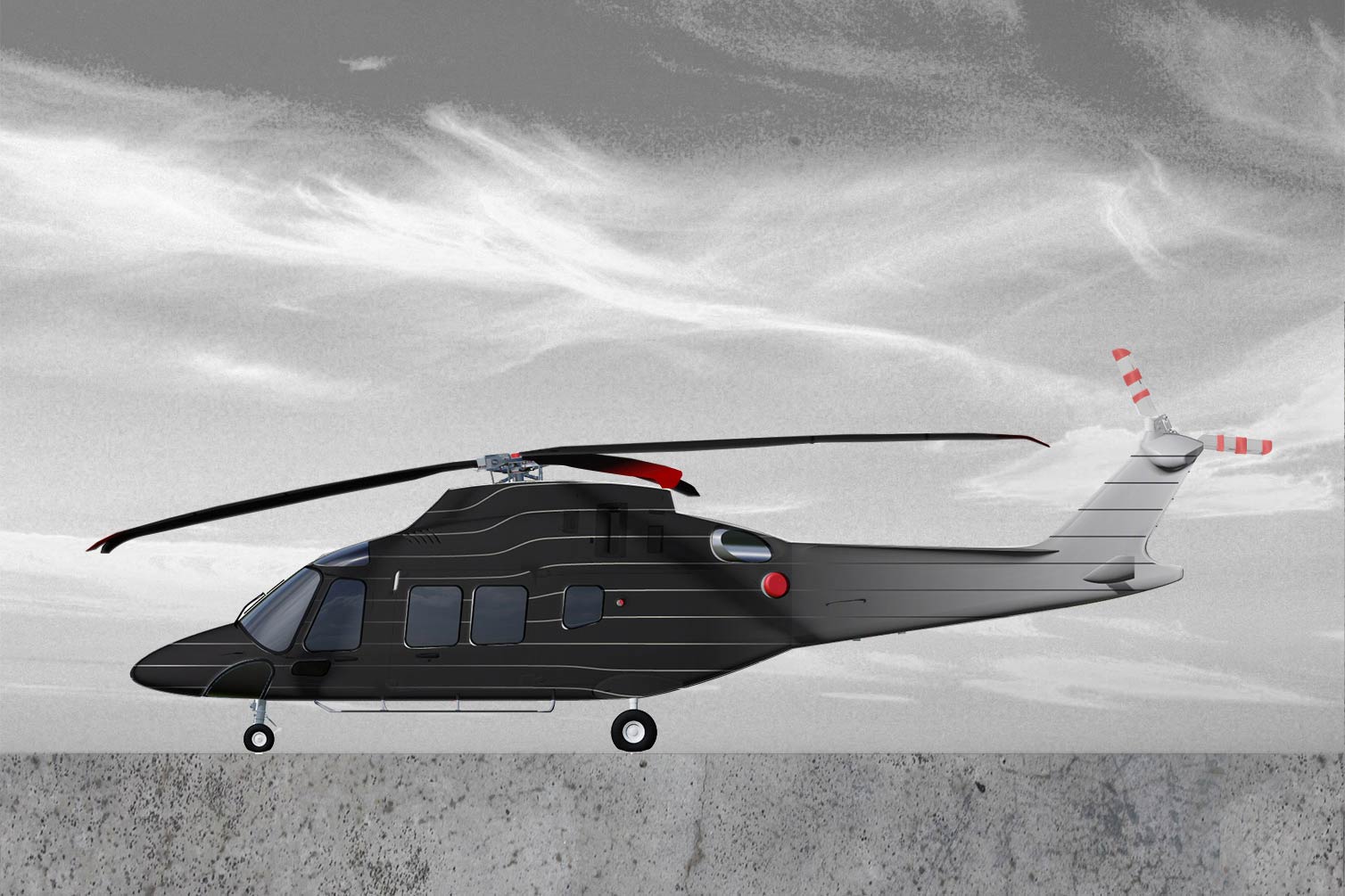 Re-thinking and re-designing the luxury helicopter interior experience