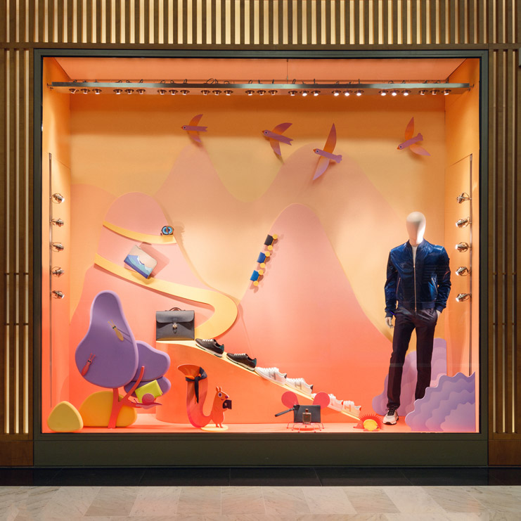 Shopping windows at Hermes store in Paris Airport | Lanzavecchia + Wai ...