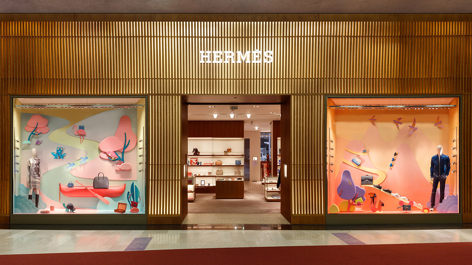 Shopping windows at Hermes store in Paris Airport | Lanzavecchia + Wai ...
