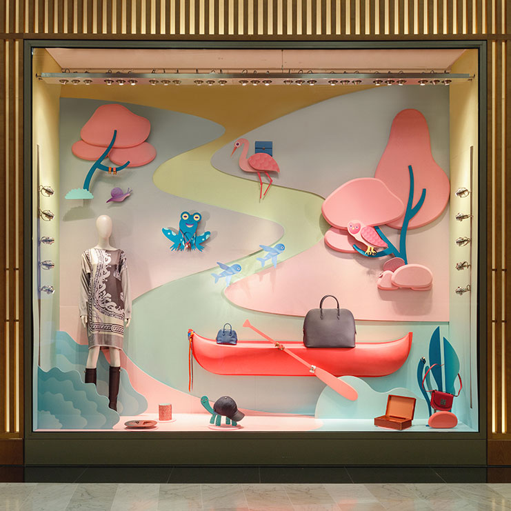 Shopping windows at Hermes store in Paris Airport | Lanzavecchia + Wai ...