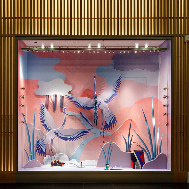 Hermès windows display at Paris CDG airport | Lanzavecchia + Wai Design ...